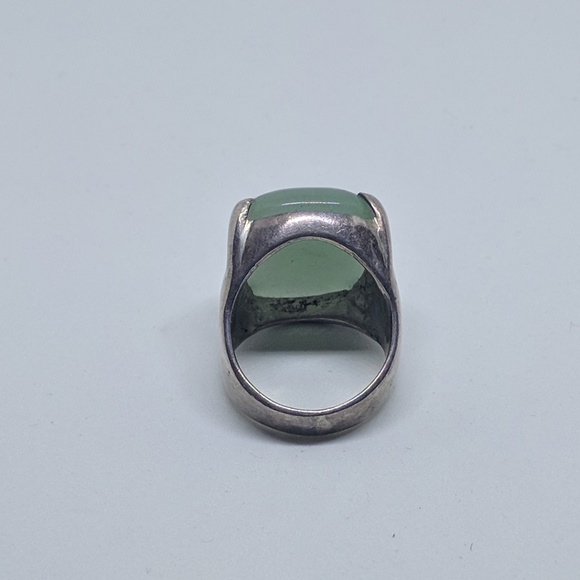 Jewelry | Pure Silver Ring With Light Green Natural Stone | Poshmark